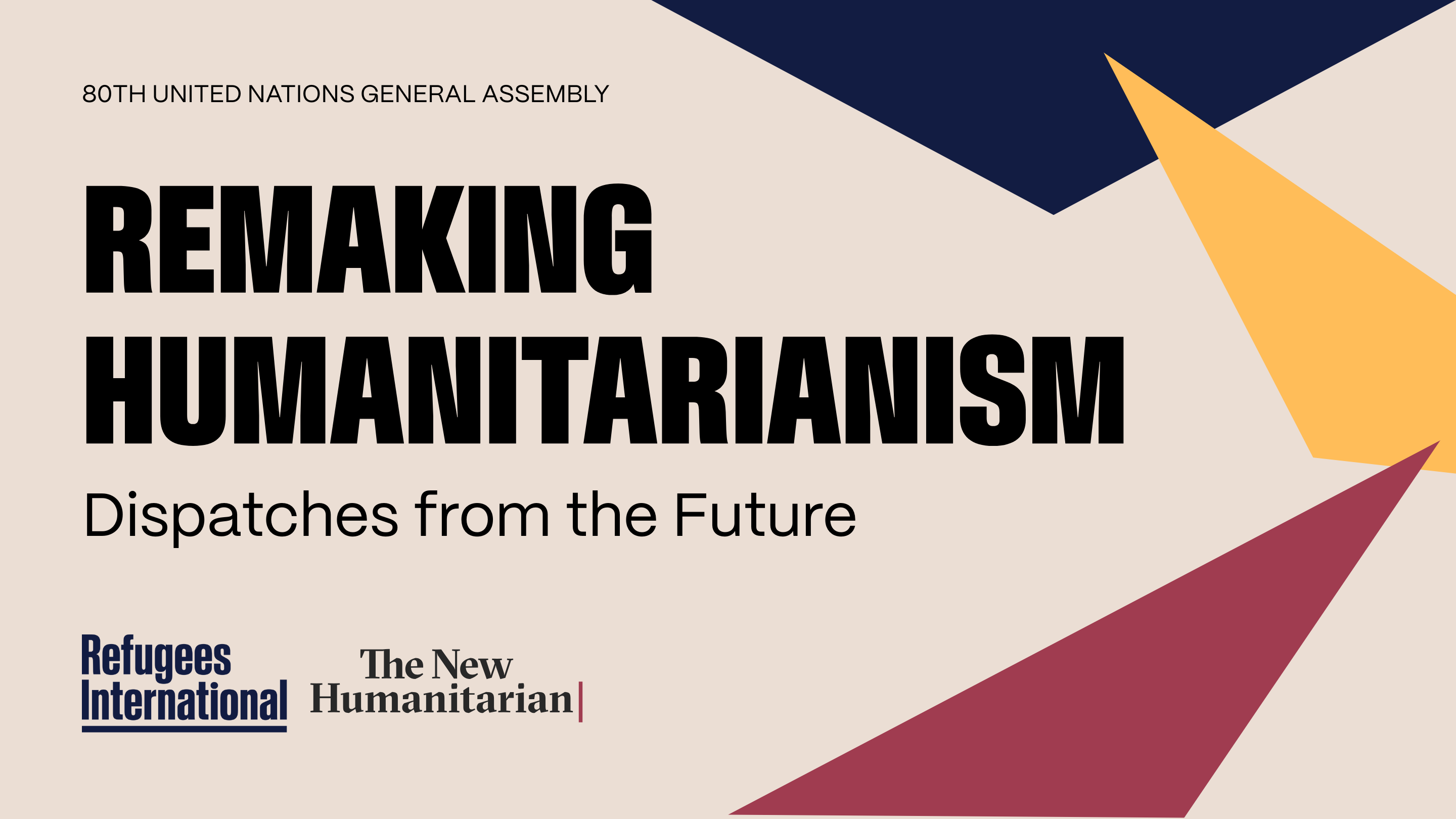 Remaking humanitarianism: Dispatches from the future | The New Humanitarian